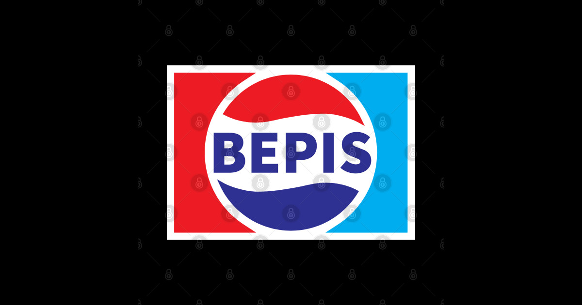 Bepis - Classic Logo Meme - Bepis - Sticker | TeePublic