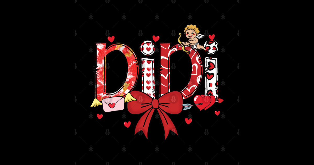 Cute Didi Heart Happy Valentines Day - Grandmother - Sticker | TeePublic