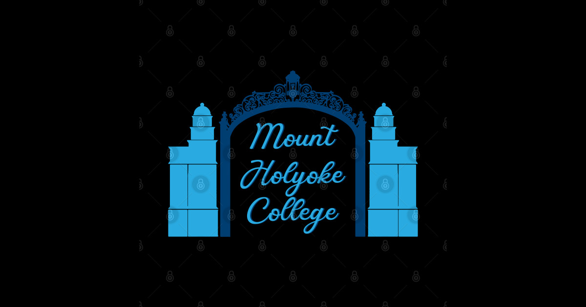 Mount Holyoke Blue Gates - Mhc - Sticker | TeePublic