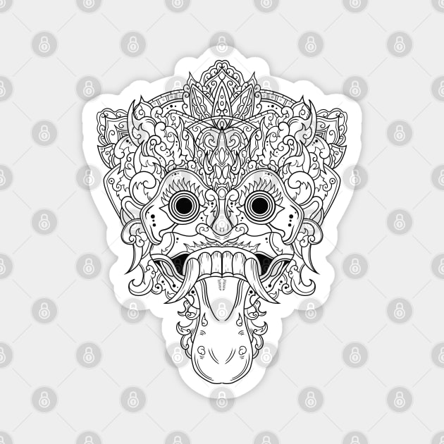 Barong Leak Balinese Demon - Barong - Magnet | TeePublic