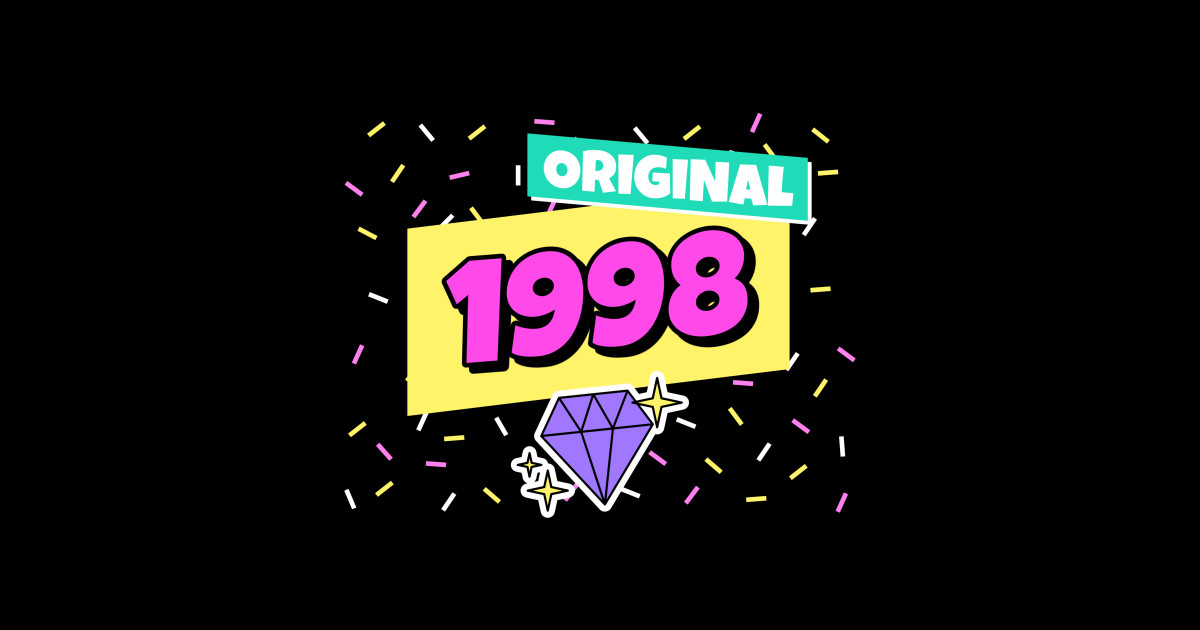 Original 1998 Retro - 1998 - Sticker | TeePublic