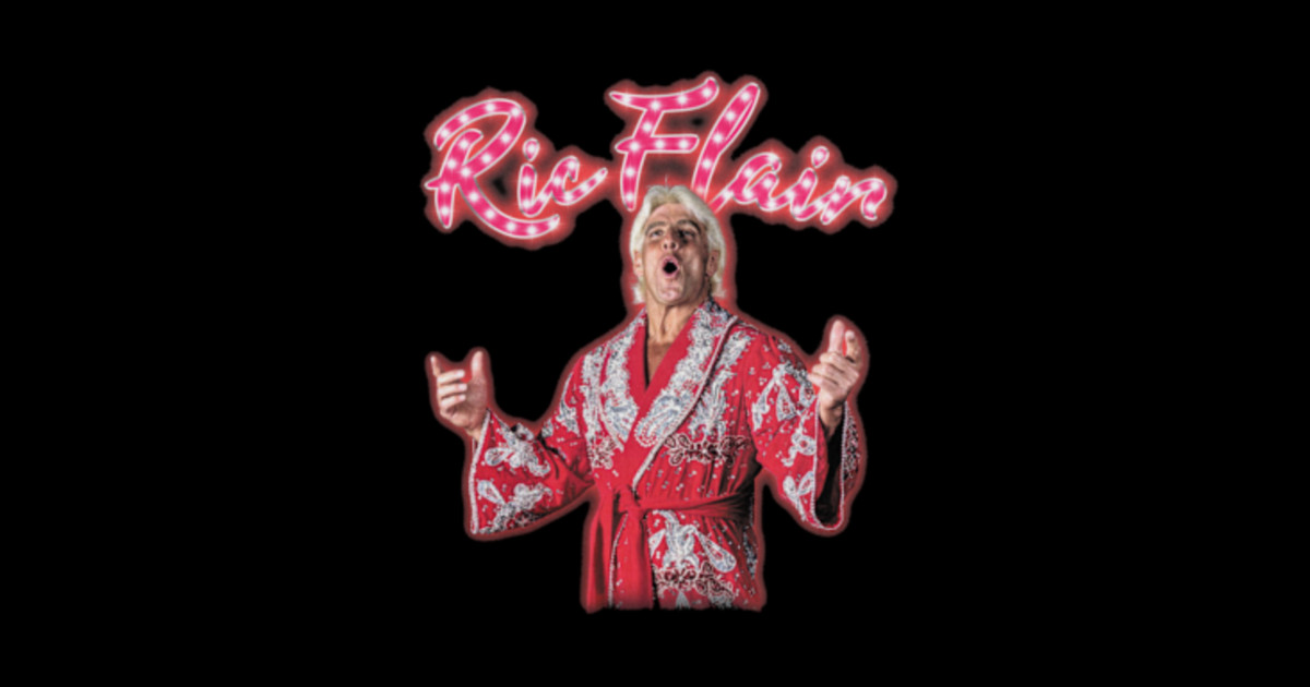 Ric Flair Neon By Magikal Prints - Ric Flair - Sticker | TeePublic