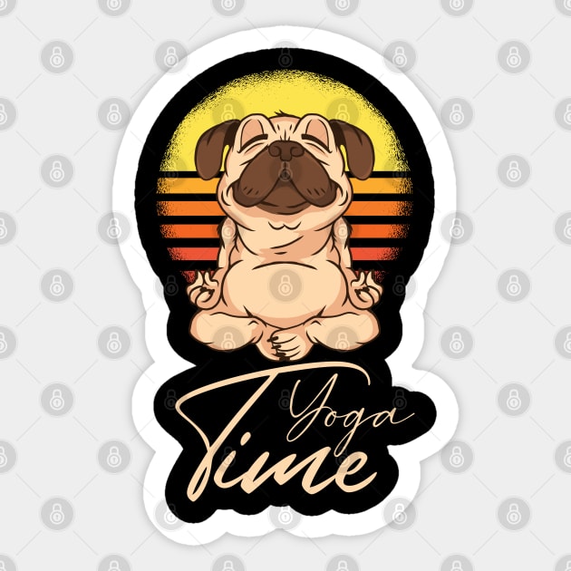 Zen Dogs Love Yoga - Zen Dogs Love Yoga - Sticker | TeePublic