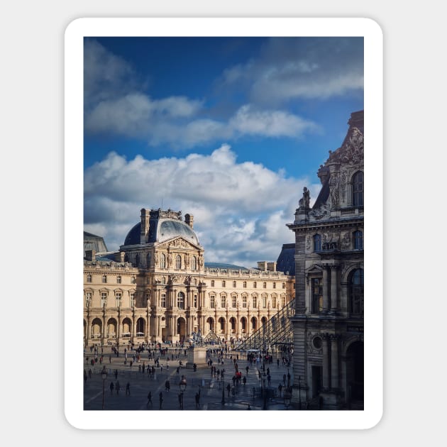Louvre, Paris, France - Louvre Paris France - Sticker | TeePublic