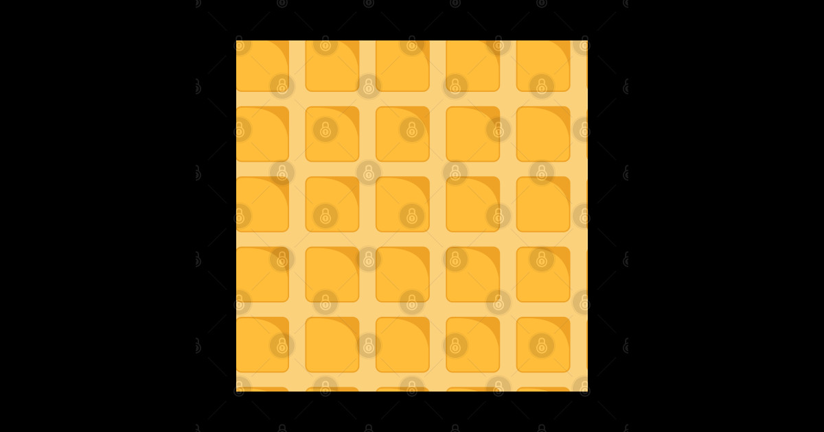 be the waffle - Waffle - Sticker | TeePublic