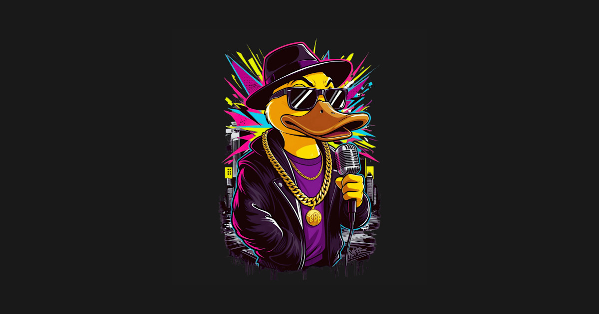 Rapper Duck - Rapper Duck - T-Shirt | TeePublic