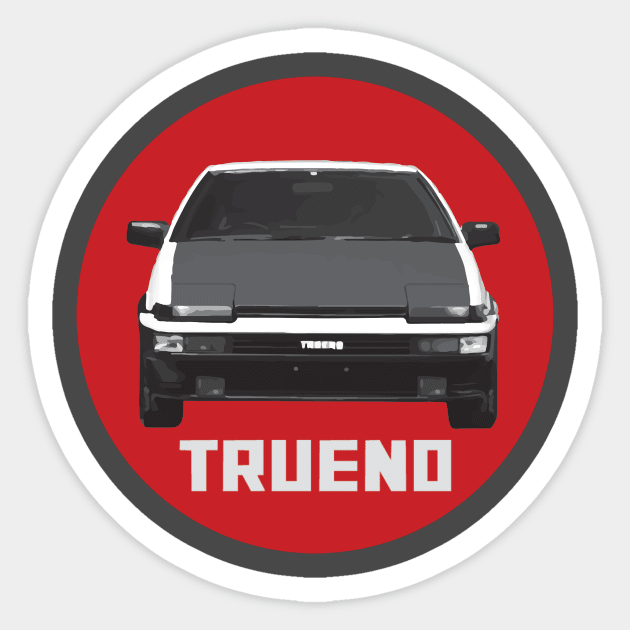 Toyota Corolla AE86 Trueno - Toyota Ae86 Trueno - Sticker | TeePublic