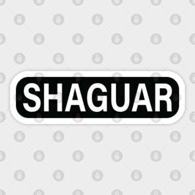 Austin Powers SHAGUAR License Plate Bumpe - Austin Powers - Sticker ...