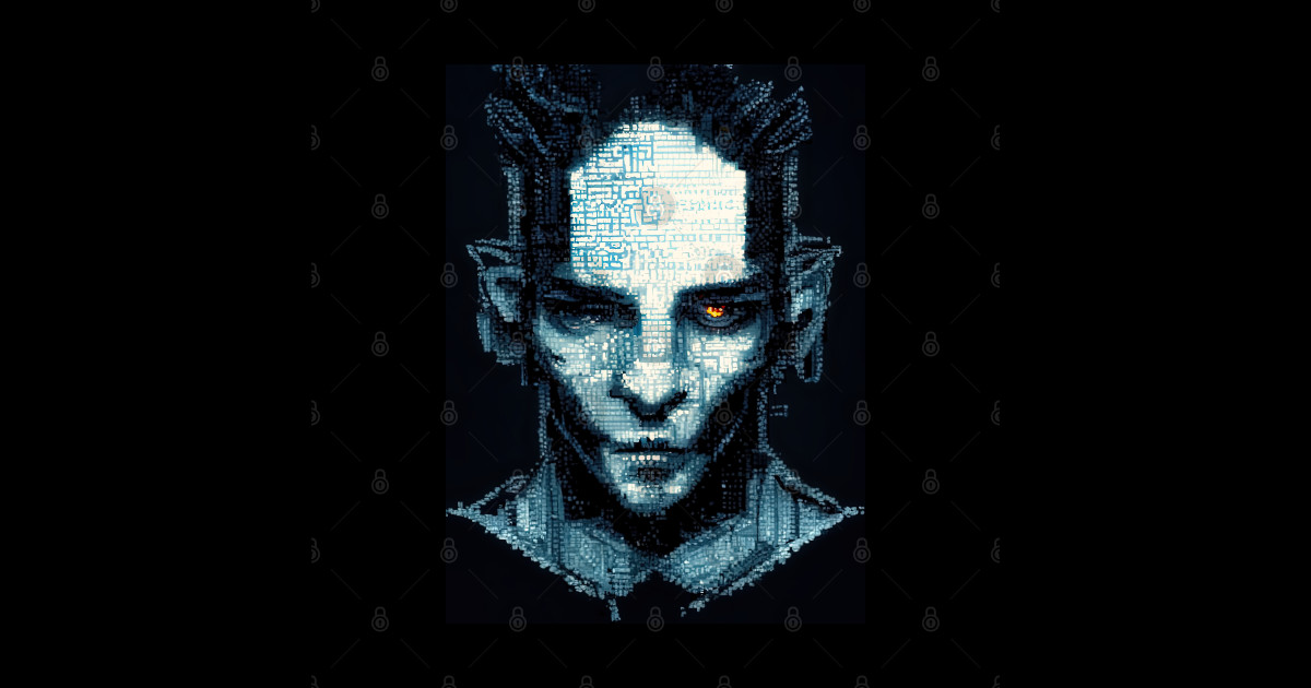 Ascii Art Of A Hacker 2 Psychedelic Sticker Teepublic