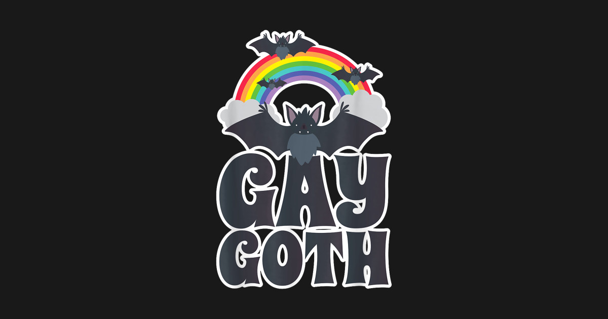 Gay Goth Lgbt Pride Goth Pride Vampire Bat - Gay Goth Lgbt Pride Goth ...