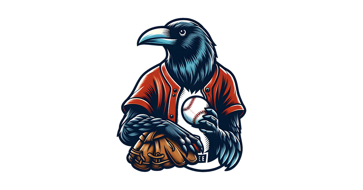 crows play baseball - Baseball - T-Shirt | TeePublic