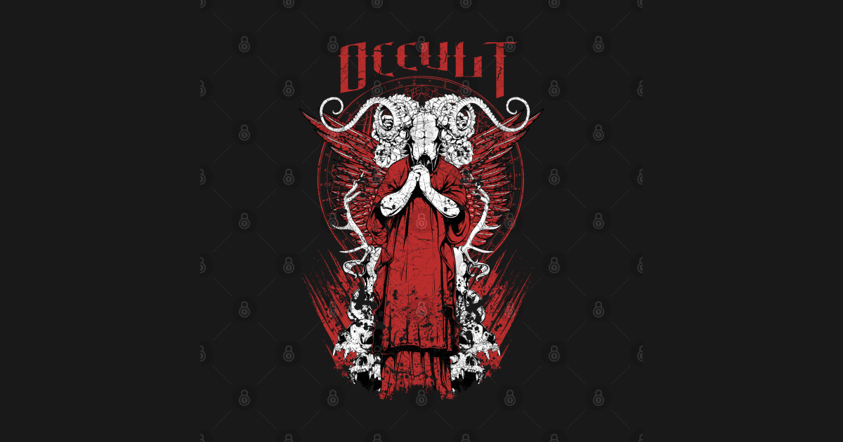 holy goat skull - Holy Goat Skull - T-Shirt | TeePublic