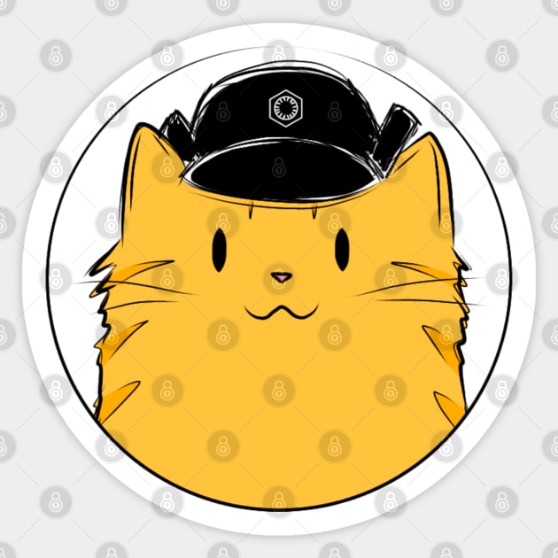 Cat In The Hat With Millicent - Millicent The Cat - Sticker | TeePublic