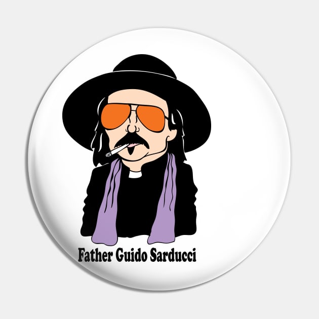 Father Guido Sarducci Fan Art Snl Sketch Pin Teepublic
