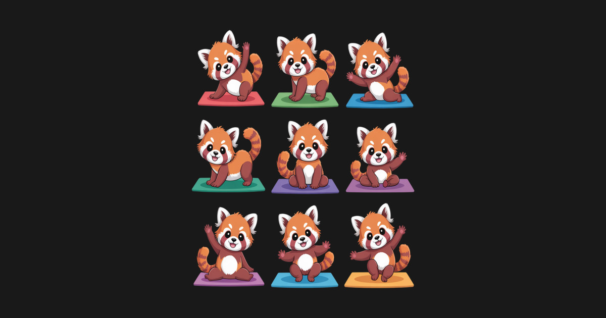 Red Panda Yoga - Red Panda Yoga - T-Shirt | TeePublic
