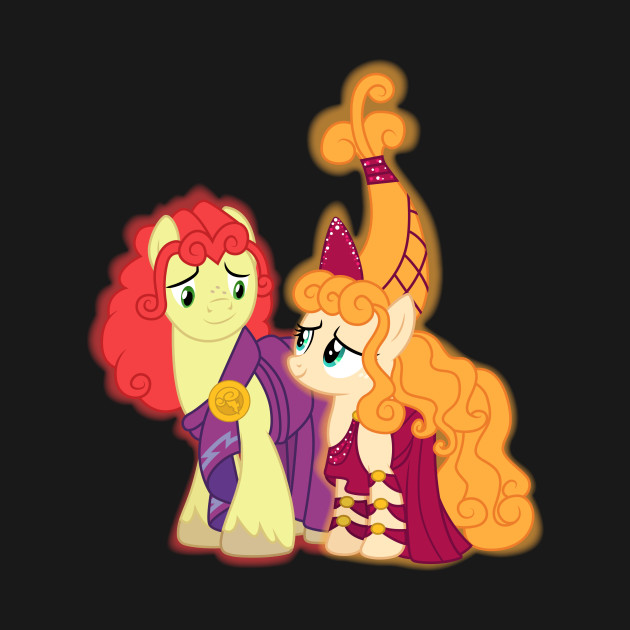 Bright Mac and Pear Butter as Zeus and Hera - My Little Pony - T-Shirt ...