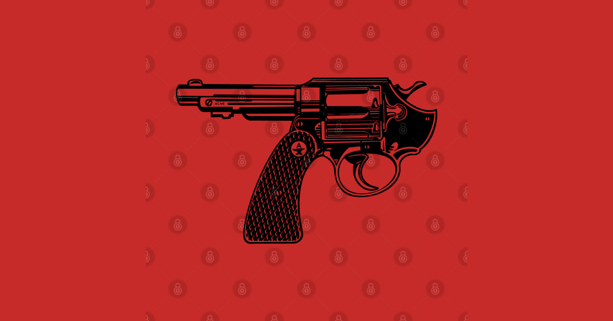Retro Backwards Revolver - Guns - T-Shirt | TeePublic