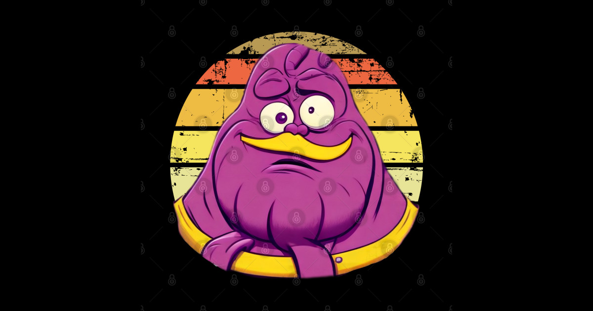 Grimace Funny Face Retro Style Grimace Sticker Teepublic