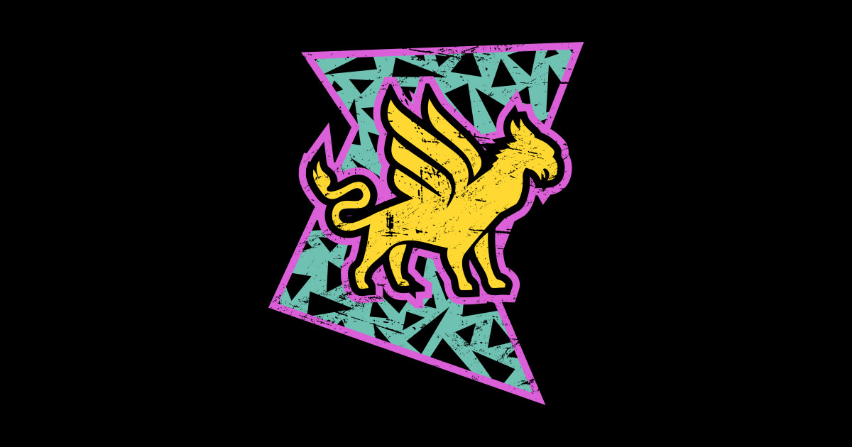 Rad 90s Griffin - Griffin - Sticker | TeePublic