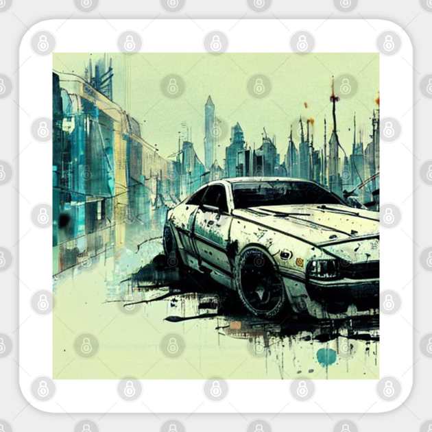 Rust in Peace - Sport Car - Sticker | TeePublic