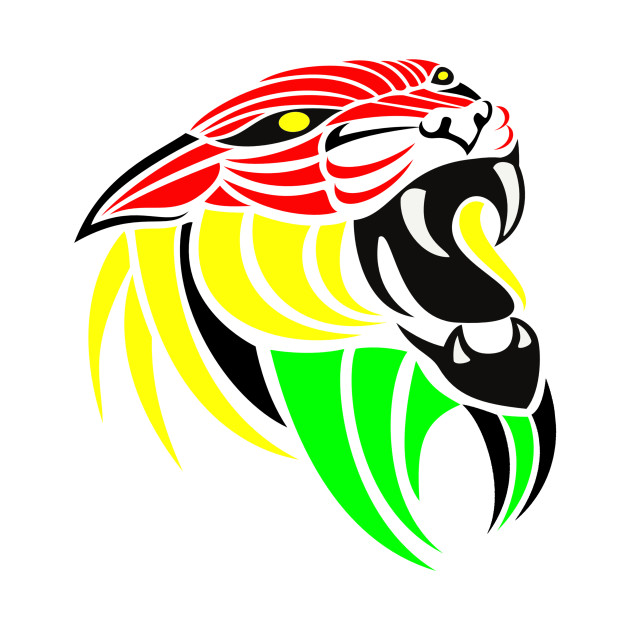 Tribal Reggae Lion - Reggae Lion - T-Shirt | TeePublic