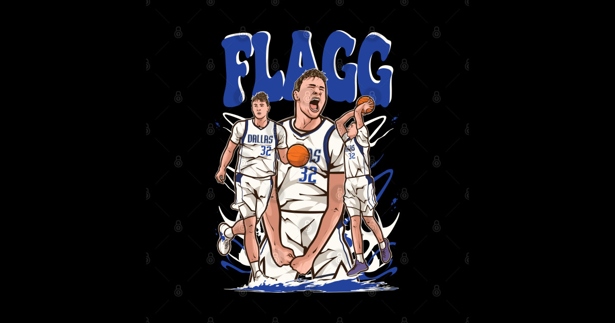 Cooper Flagg Cartoon Dallas - Cooper Flagg - Sticker | TeePublic