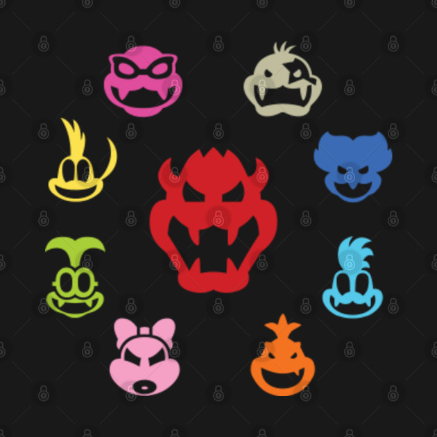 Koopa family - Koopalings - T-Shirt | TeePublic