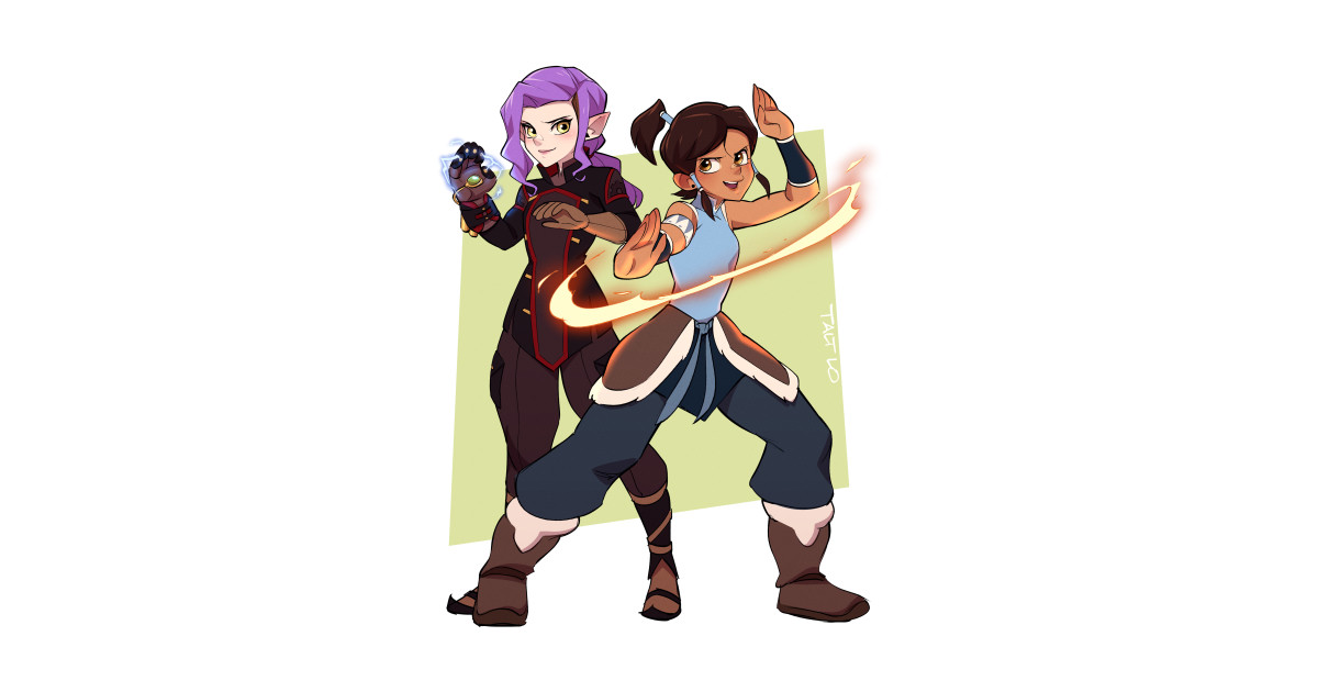 Lumity Korrasami Crossover - Owl House - T-Shirt | TeePublic