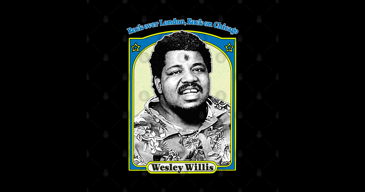 Wesley Willis / Retro Style Fan Art Design - Wesley Willis - Sticker ...