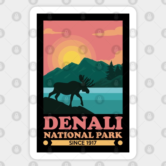 Denali National Park - Denali National Park - Sticker | TeePublic