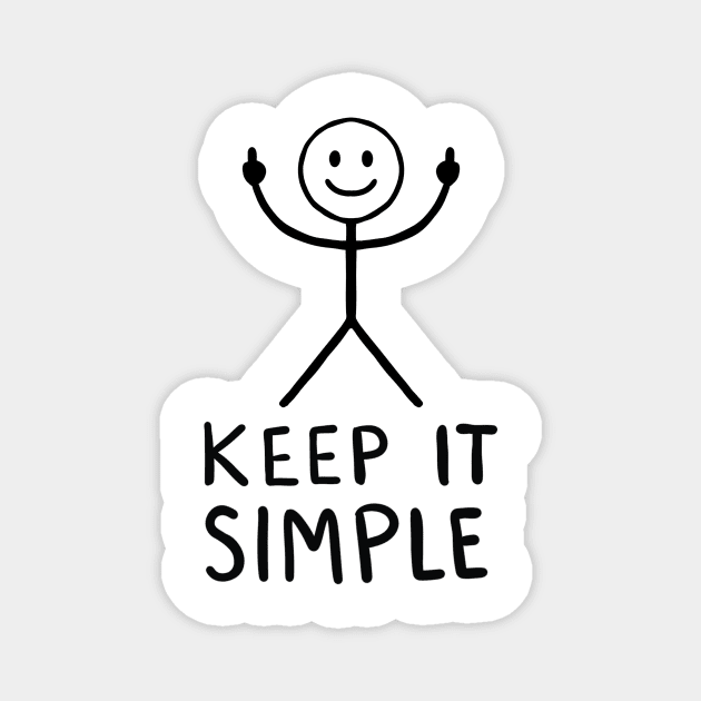 Middle finger stick figure - Middle Finger - Magnet | TeePublic