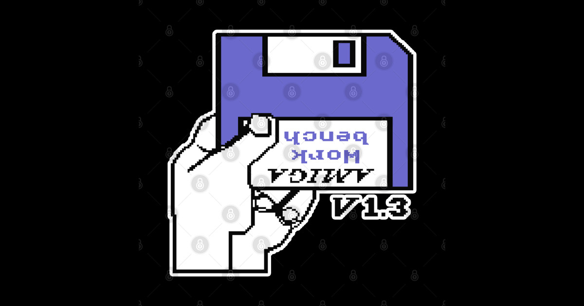 Amiga Workbench - Insert Disk - Amiga - Sticker | TeePublic