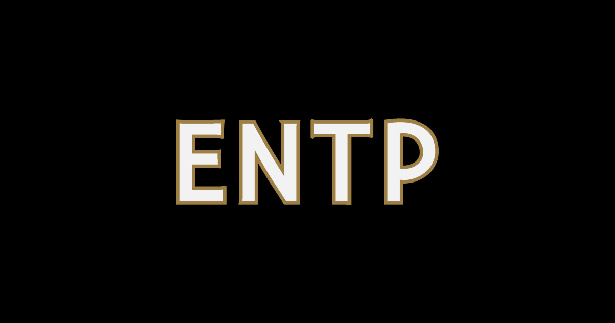 Myers Briggs Typography ENTP - Entp - Sticker | TeePublic