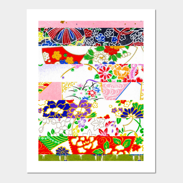 Seamless Stacked Chiyogami Japanese Rice Paper Art Motif Pattern ...