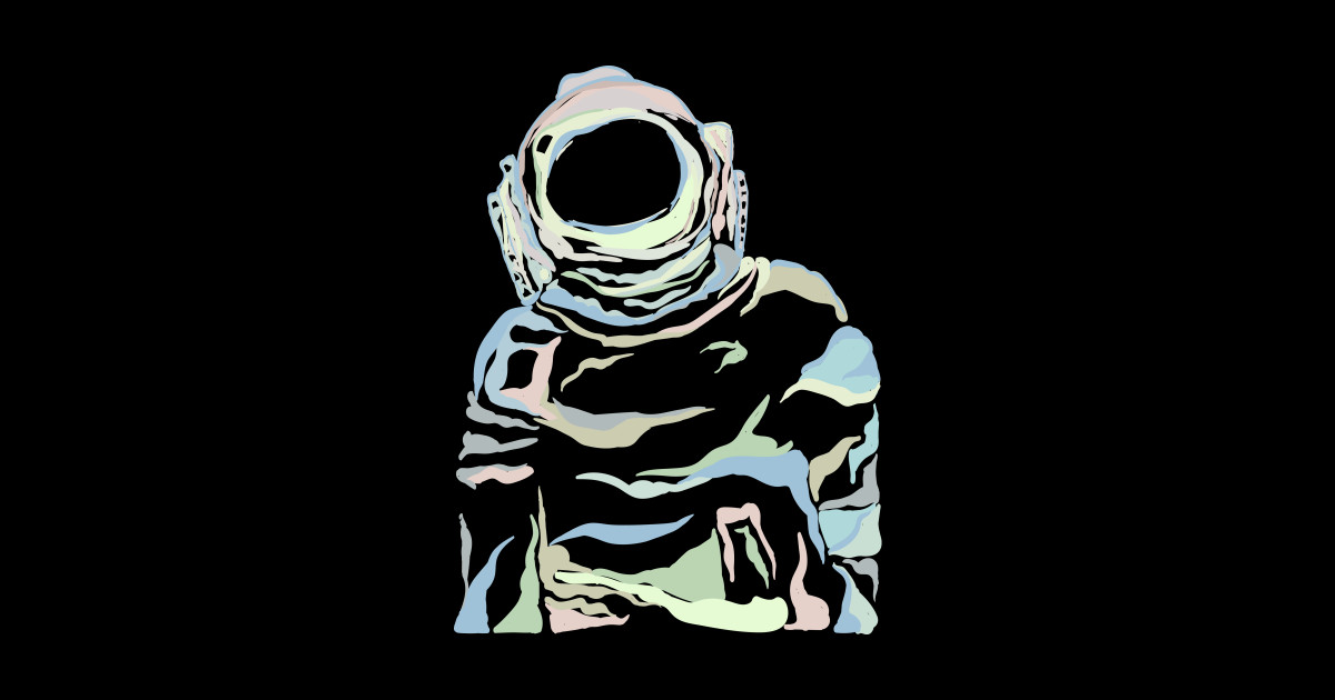 Spaceman blue - Spaceman - Sticker | TeePublic