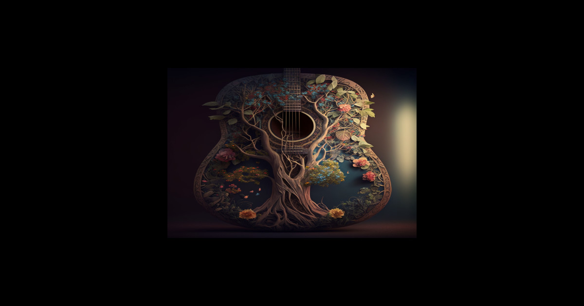 Acoustic Guitar Tree Of Life / Unwind Art Work Design - Unwind Artwork ...