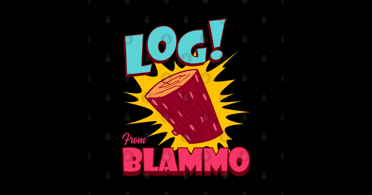 Log From Blammo - Ren And Stimpy - Sticker | TeePublic