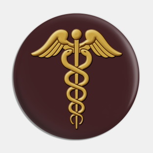 Caduceus Pins and Buttons for Sale | TeePublic