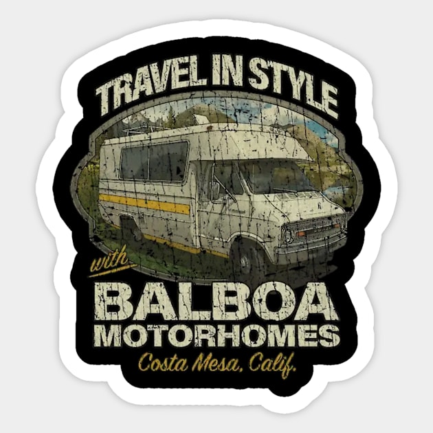 Balboa Motorhomes 1968 - Van Life - Sticker | TeePublic