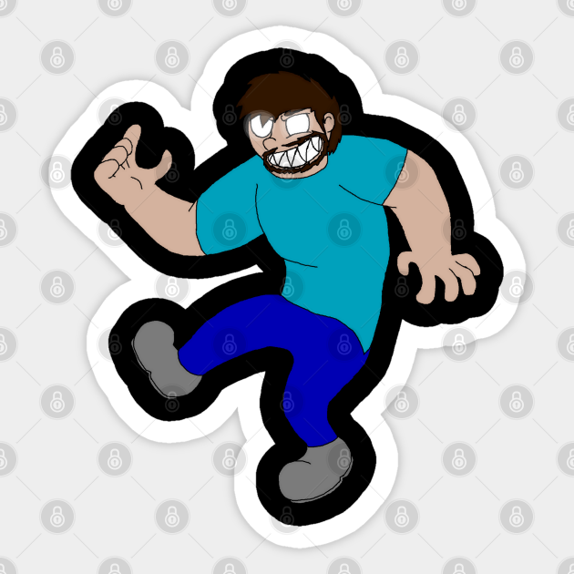 Toon Herobrine - Herobrine - Sticker | TeePublic