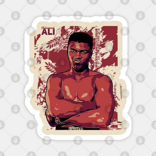 Muhammad Ali | Vintage poster - Muhammad Ali - Magnet | TeePublic