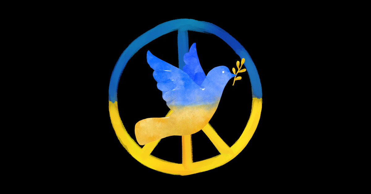 Peace in Ukraine - Ukraine - Sticker | TeePublic