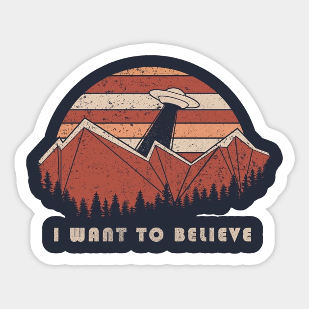 I want to believe - The X Files - Sticker | TeePublic
