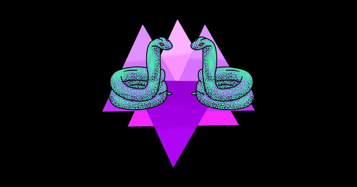 Snake Pyramid - Snakes - Sticker | TeePublic