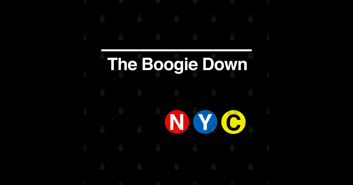 The Boogie Down Subway Sign - New York City - Sticker | TeePublic