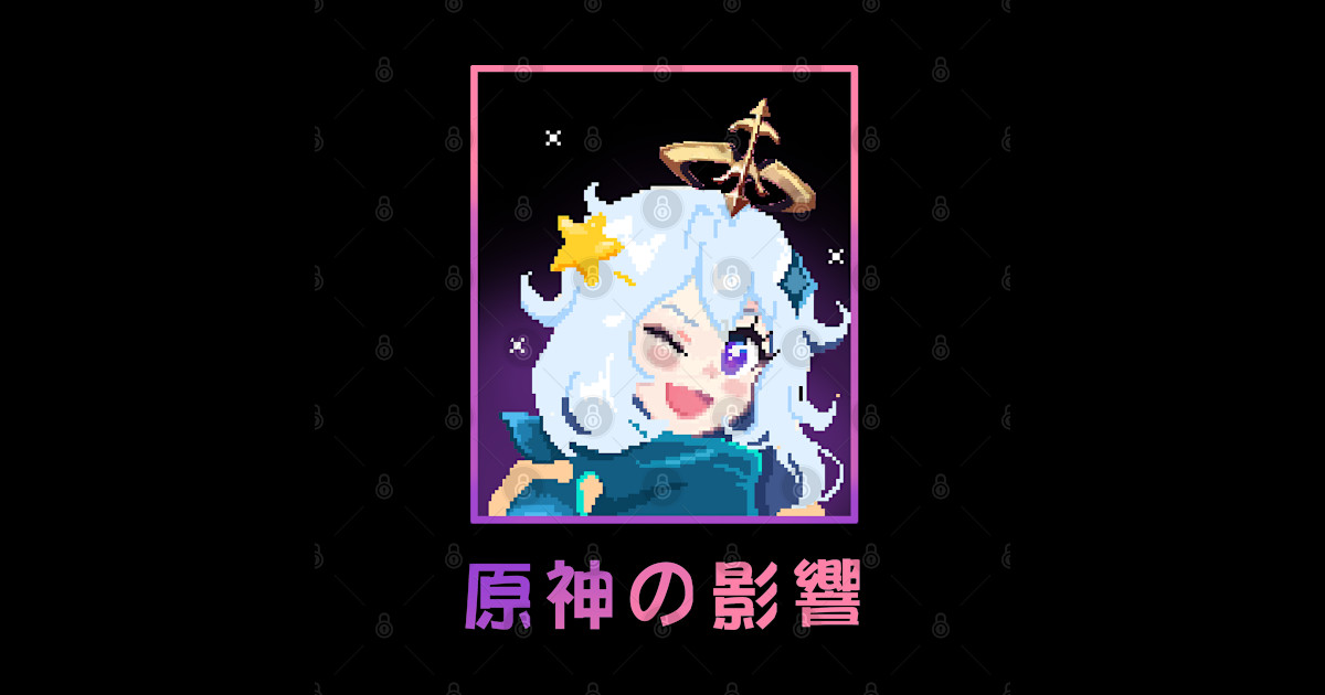 Genshin Impact Pixel Paimon - Genshin Impact - Sticker | TeePublic