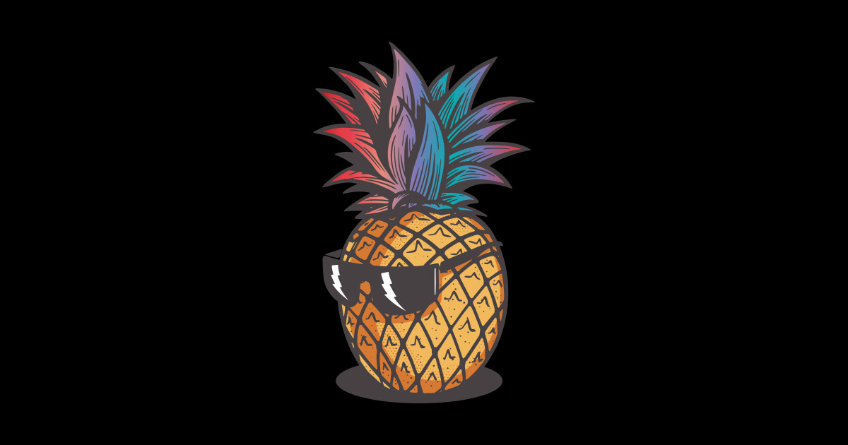 Atomic Punk Pineapple - Punk Pineapple - Sticker | TeePublic