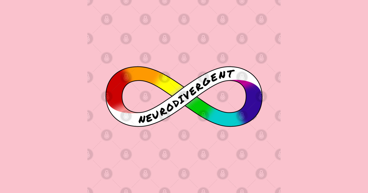 Neurodivergent - Rainbow Infinity Symbol for Neurodiversity Actually ...