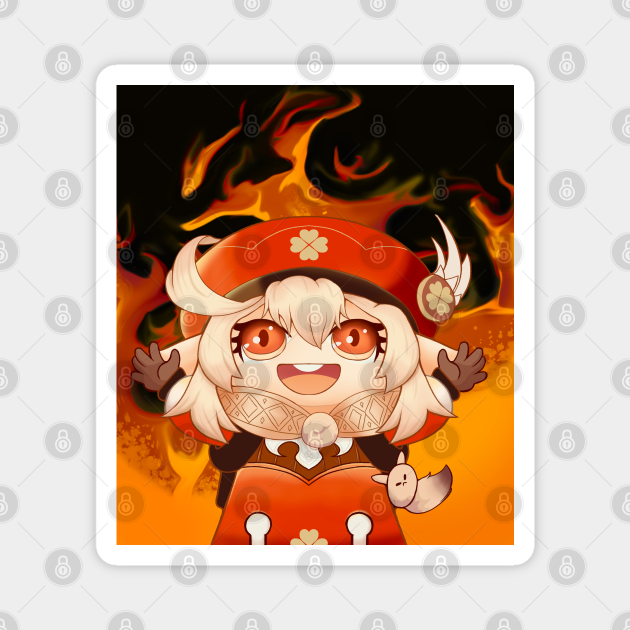 Klee Burn! - Genshin Impact Games - Magnet | TeePublic