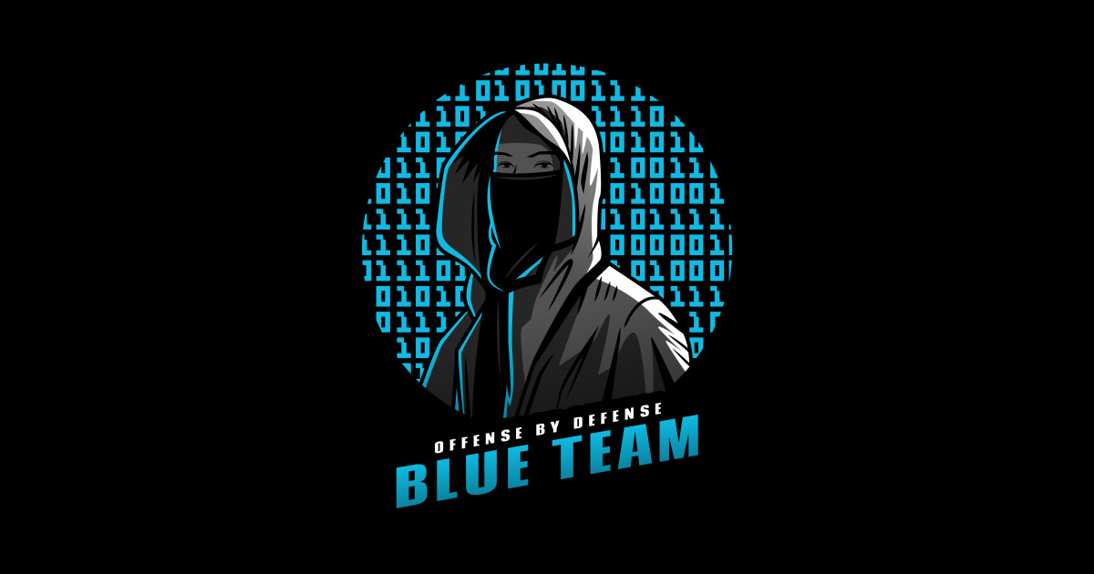 Blue Team | Hacker Design - Blue Team - Sticker | TeePublic